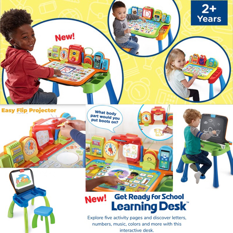 นำเข้ารุ่นใหม่2023 โต๊ะกิจกรรม 5in1 VTech Explore Write Activity Desk Transforms into Easel ...