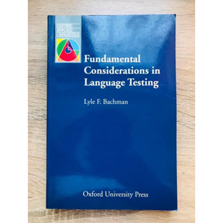 Fundamental Considerations in Language Testing-Lyle F. Bachman | Shopee ...