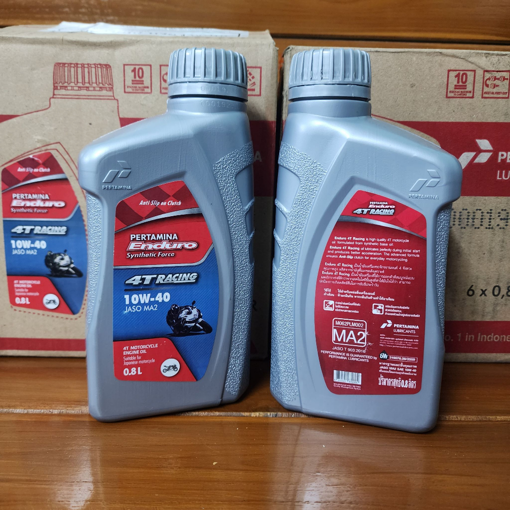 ENDURO 4T RACING 10w40 JASO MA2 API SL เกรดสังเคราะห์ น้ำมันเครื่อง ...