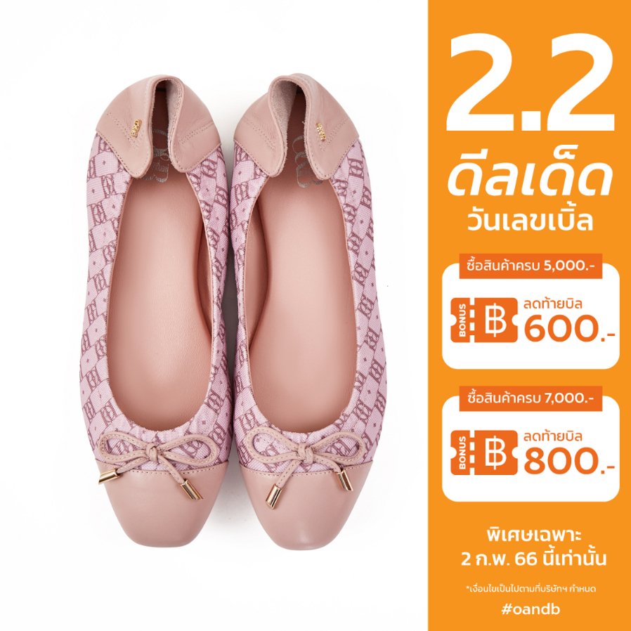 OB รองเท้าหนังแกะ Audrey Mania in Stella Pink - oandb_official - ThaiPick