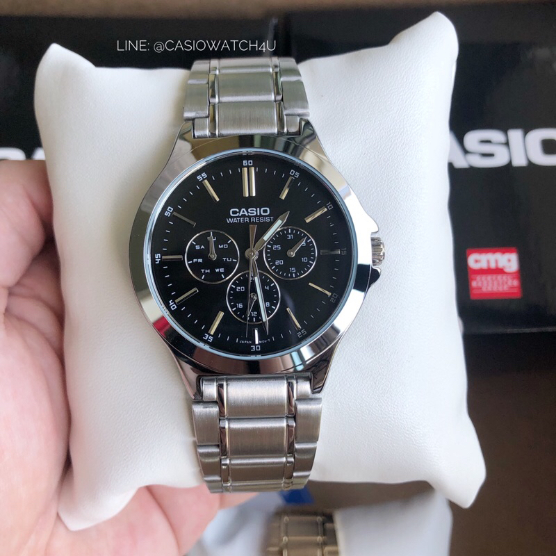 CASIO ของแท้ CMG นาฬิกาข้อมือผู้ชาย MTP-V300D-1A MTP-V300D-7A MTP-V300G-1A MTP-V300G-9A ประกัน ...