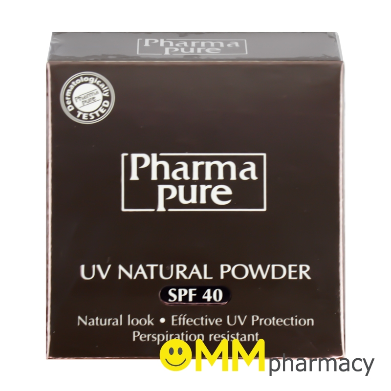 PHARMA PURE UV NATURAL POWDER SPF40 12G.แป้งฟาร์มาเพียวร์ ยูวี เนอเชอร ...