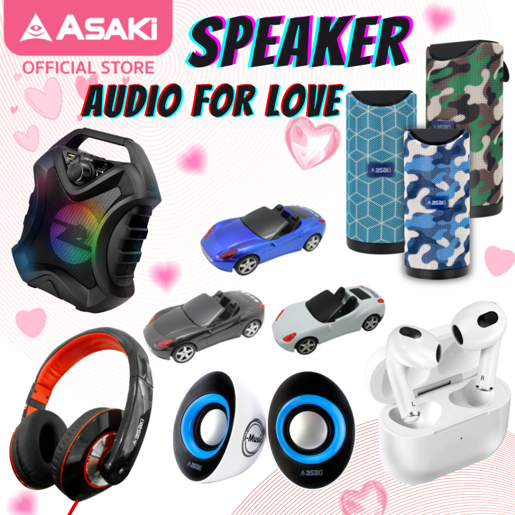 Asaki Audio for love เซ็ตคู่คุ้มกว่า ลำโพง หูฟัง ราคาพิเศษ เป็นของขวัญ ...
