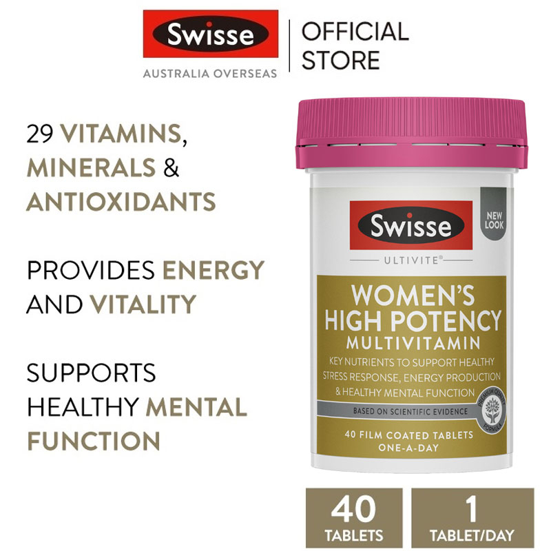 Swisse Womens High Potency Multivitamin 40 Tablets (EXP11 2024 ...