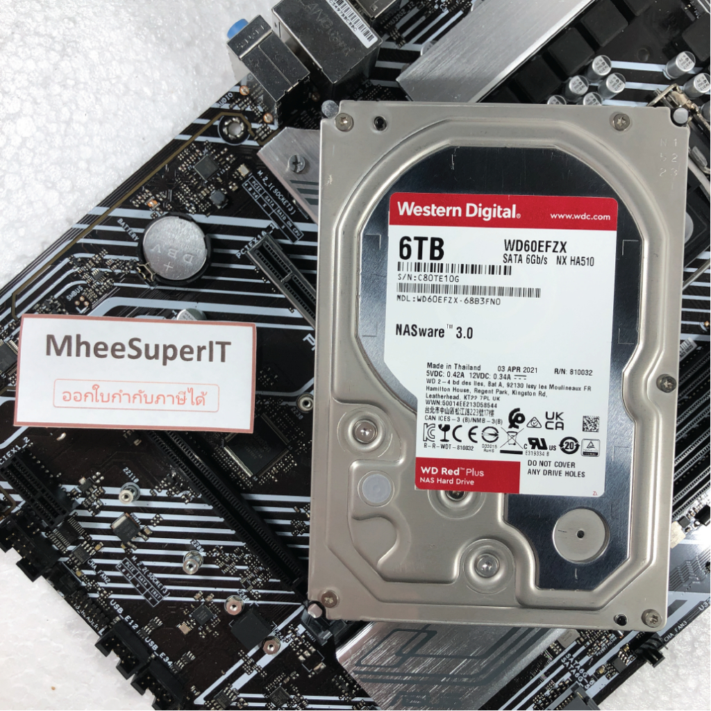 2TB - 8TB HDD WD RED RED PLUS RED PRO NAS PC SATA III ฮาร์ดดิสก์ ประกัน ...