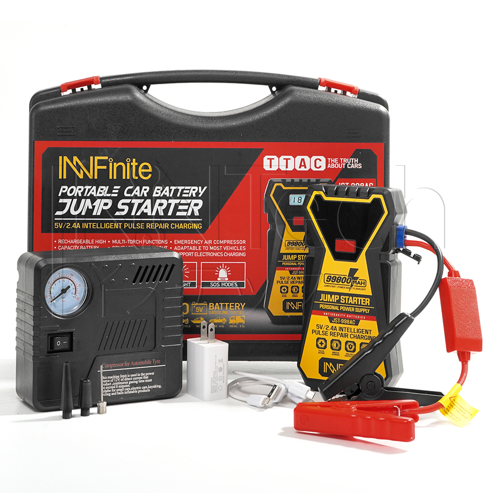 InnFinite 2-in-1 2USB จั้มสตาร์ท พาวเวอร์แบงค์ 99800 mAh จั๊มสตาร์ท 12V ...