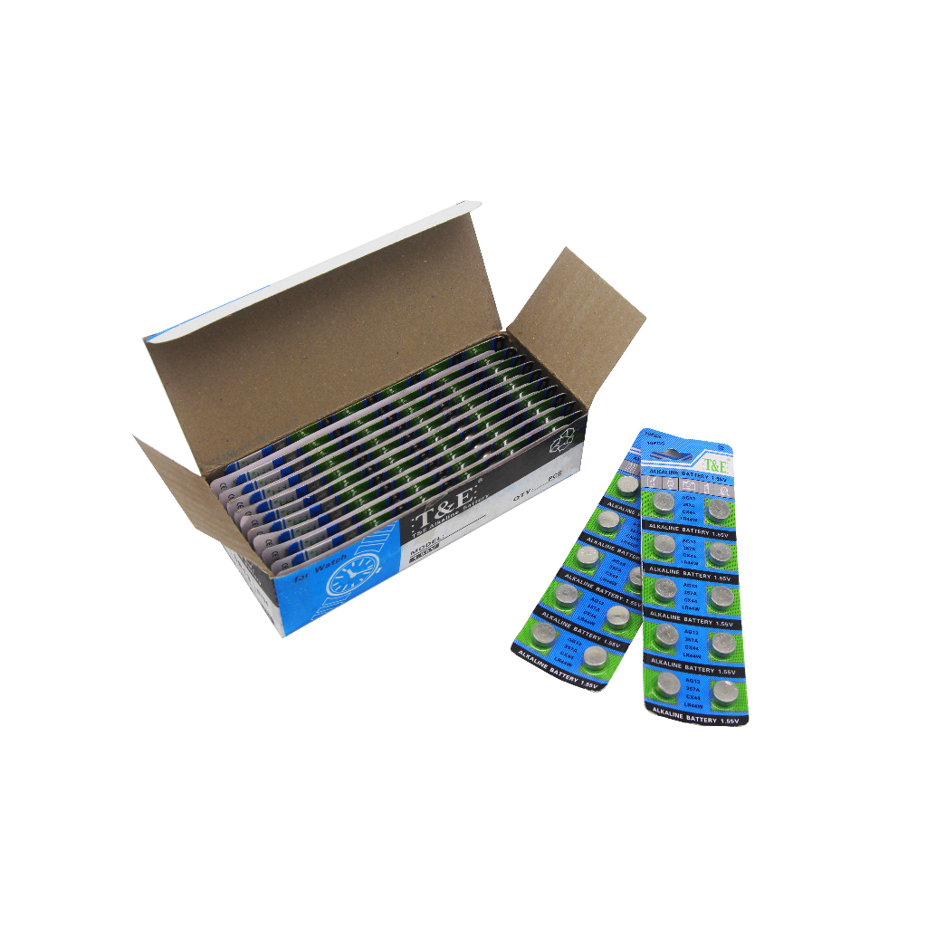 ถ่านกระดุม TE Alkaline Battery 1.55V รุ่น AG13 LR44 357A CX44 LR44W ...