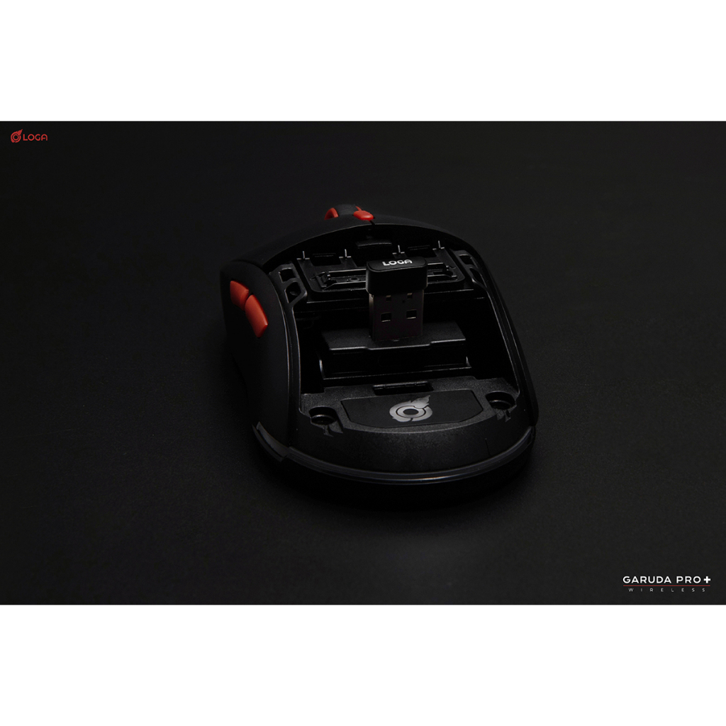 LOGA GARUDA PRO PLUS Wireless Gaming mouse ( Hotswappable battery) สีดำ ...