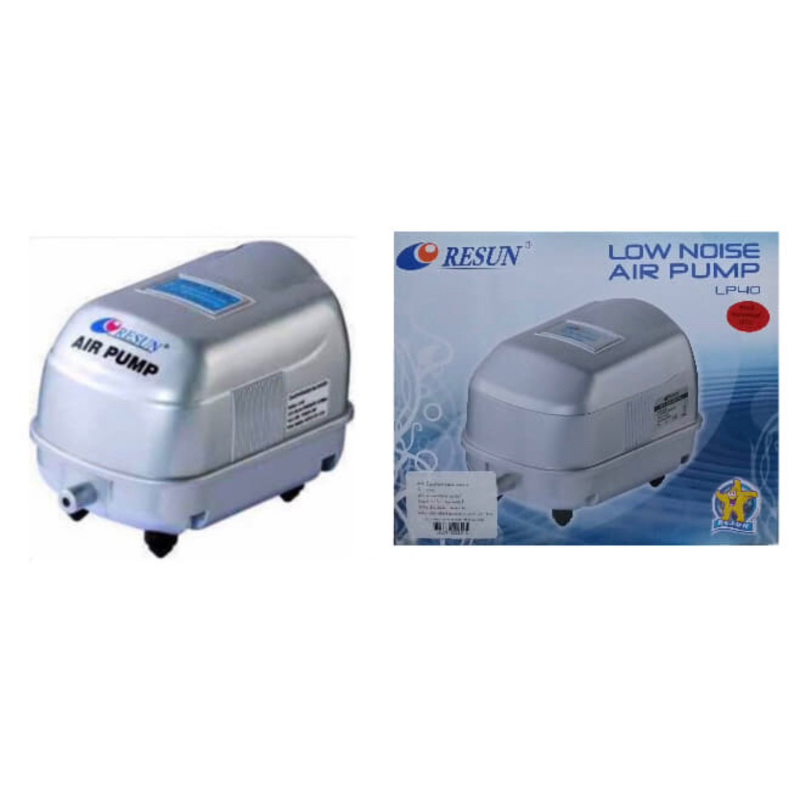 RESUN LP 40 ปั๊มอ๊อกซิเจน ปั้มลมเสียงเงียบ ปั๊มอ๊อกตู้ปลา-บ่อปลา รีซัน ...