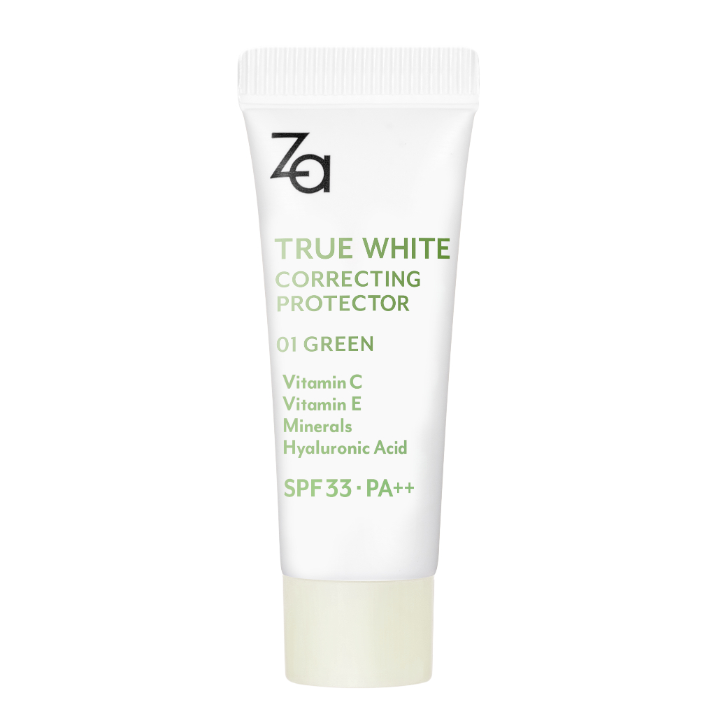 สินค้าสมนาคุณงดจำหน่าย Za True White Correcting Protector 01 Green 5g ...