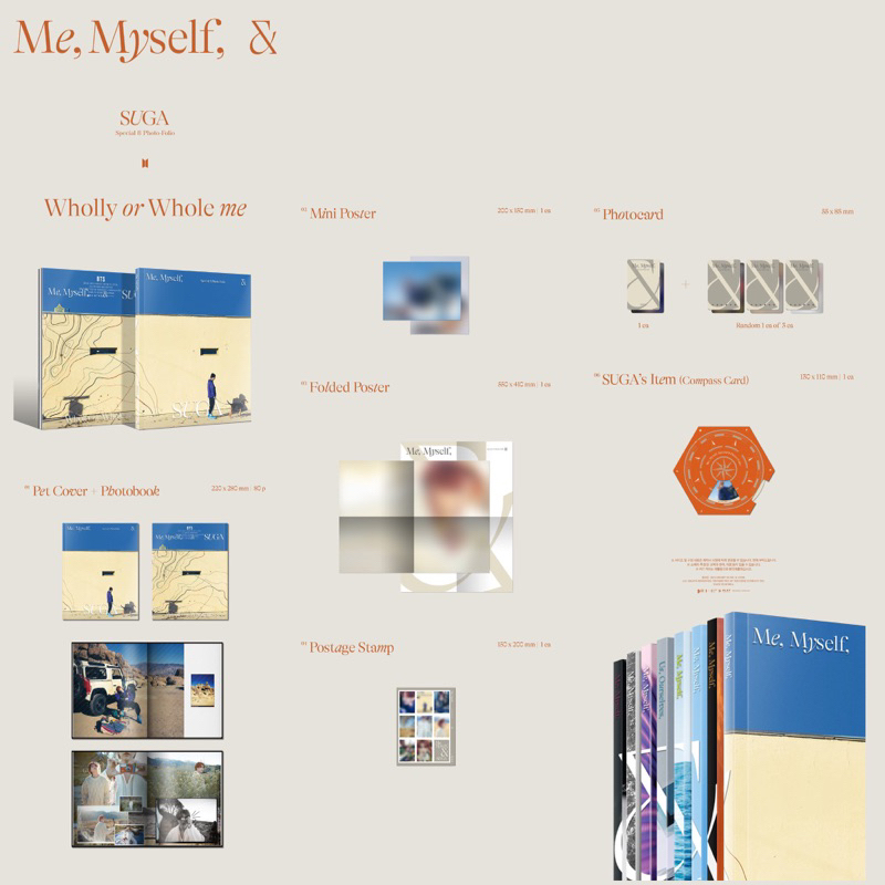 SUGA Photobook พรี BTS Special 8 Photo-Folio Me Myself and SUGA Wholly or Whole me - seesom_kpop ...