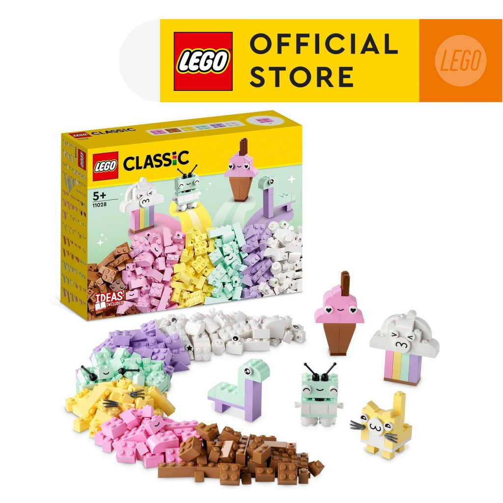 LEGO Classic 11028 Creative Pastel Fun Building Toy Set (333 Pieces ...