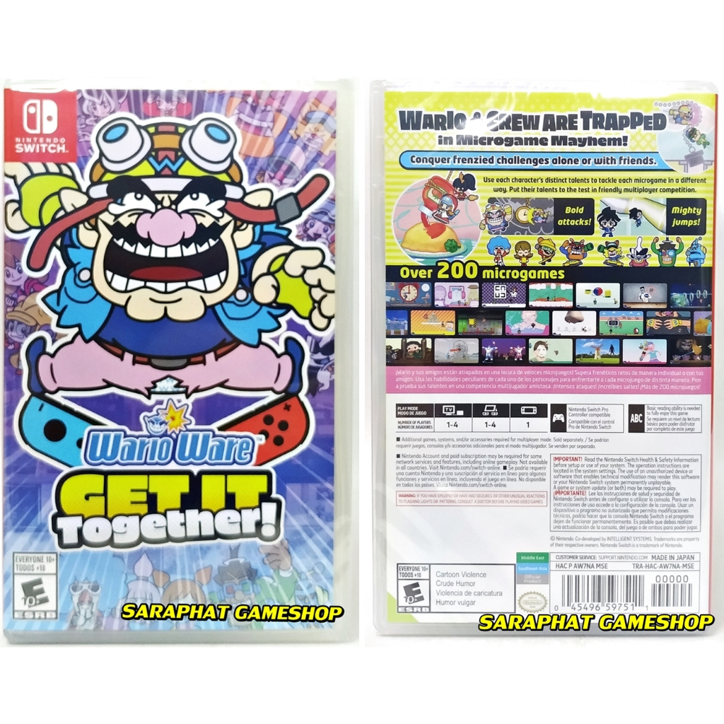 พร้อมส่ง Nintendo Switch WarioWare Get It Together ปก USASIA ภาษาอังกฤษ ...