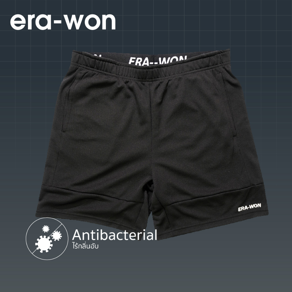 era-won กางเกงขาสั้น รุ่น Shorts SportWear Zinc สี Black (Logo ...