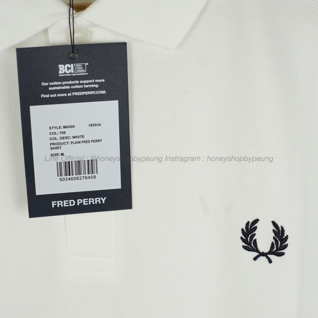 ของแท้ พร้อมส่งในไทย M6000 Plain Fred Perry shirt Col French Navy ...