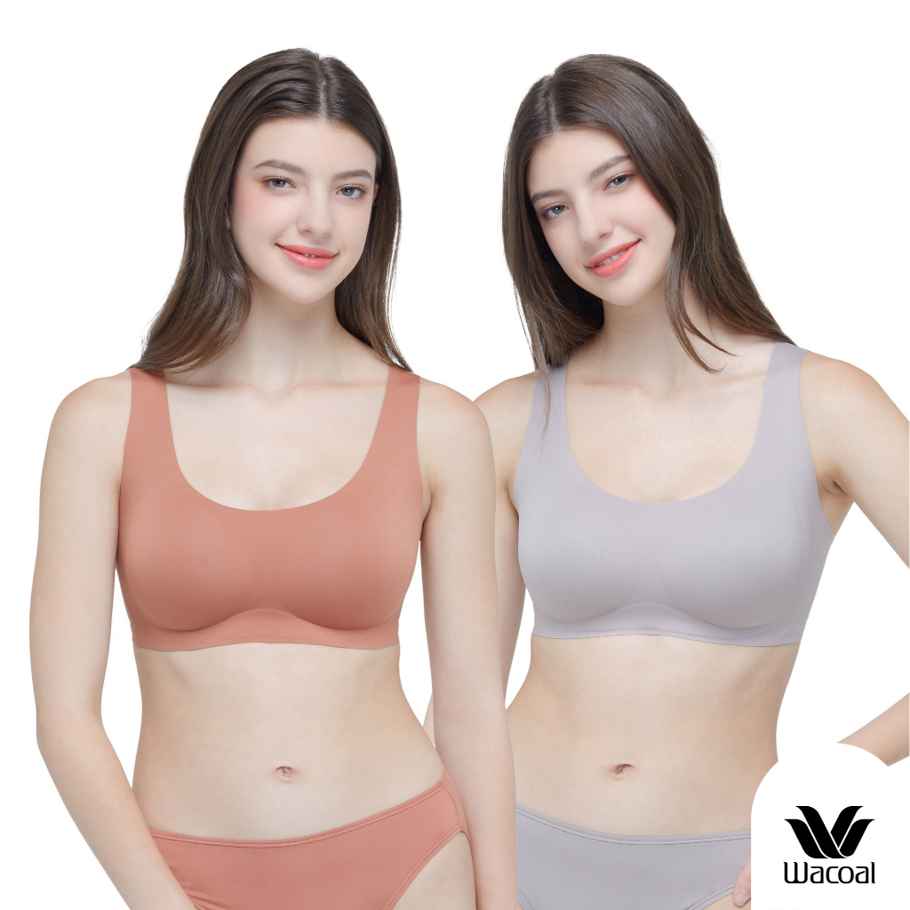 Wacoal Smart Size Go Girls Jelly Bra U-Crop บราไร้โครงวาโก้ เจลลี่บรา เซท 3 ชิ้น รุ่น ...