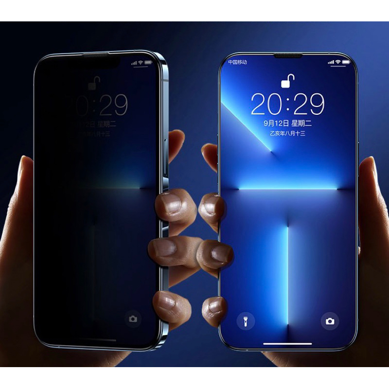 ฟิล์มกันมองกันเสือก เต็มจอแบบเคส สำหรับ iPhone 14ProMax 14Pro 14 13ProMax 13Pro 13 12 12Pro ...