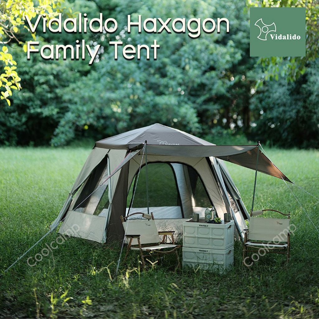 Tent Vidalido รุ่น Hexagon Family Tent 2022 เต๊นท์ครอบครัว สำหรับ 3-4 ...