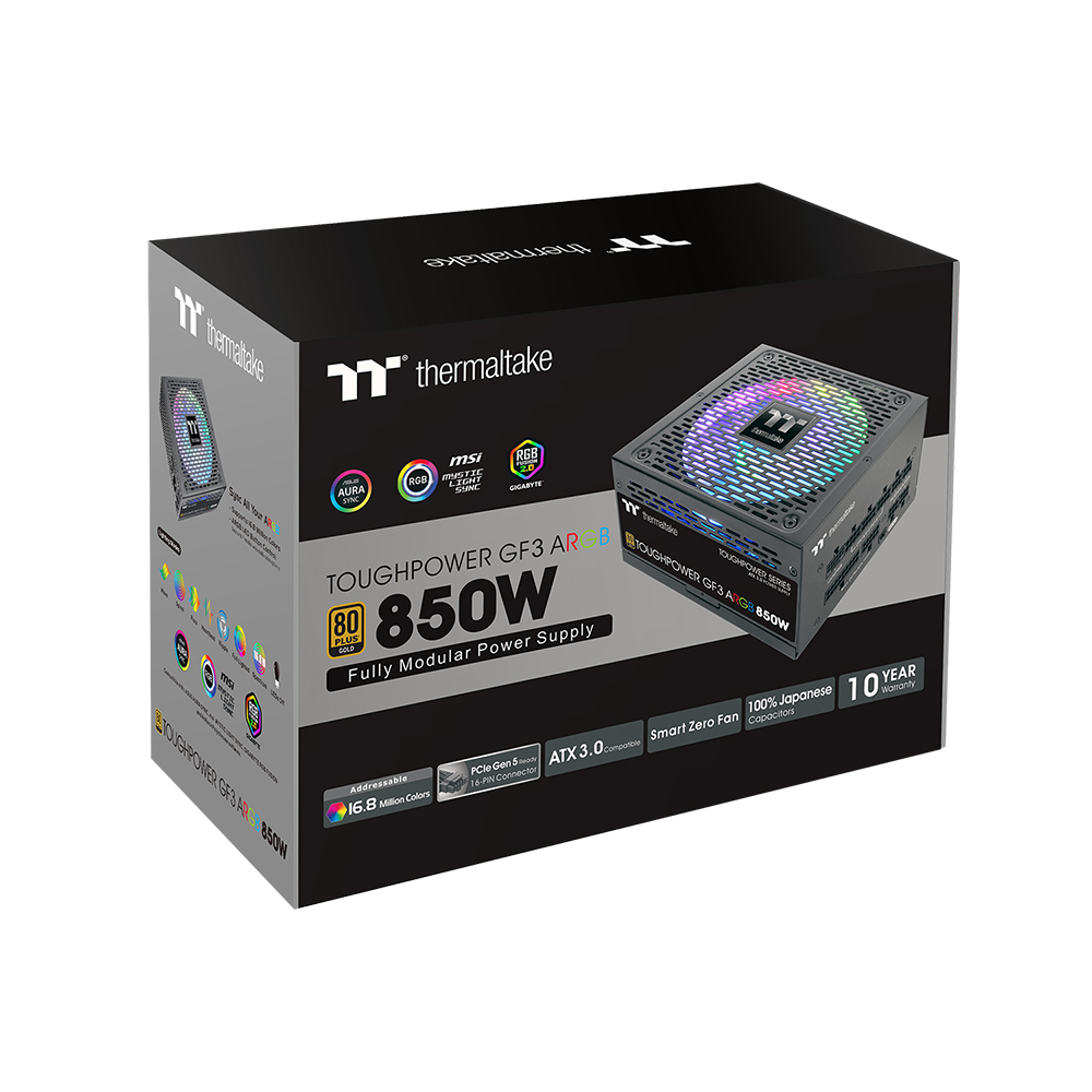 PSU THERMALTAKE TOUGHPOWER GF3 ARGB 750W 850W 80PLUS GOLD | Shopee Thailand