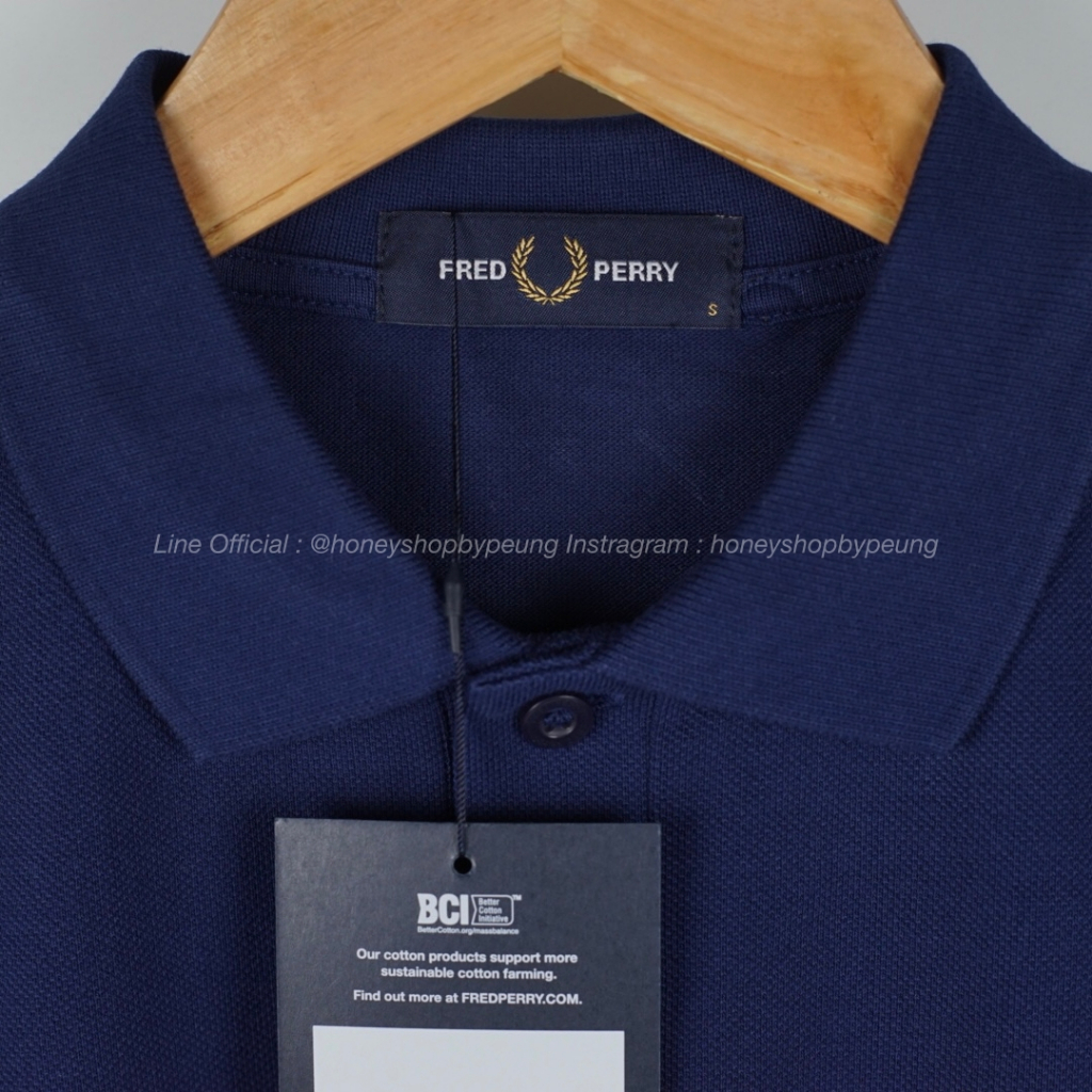 ของแท้ พร้อมส่งในไทย M6000 Plain Fred Perry shirt Col French Navy ...
