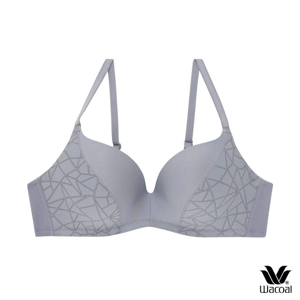 Presea by Wacoal บราไร้โครง รุ่น Twist Bra สีเทา (Gray) MA1517 - preseabywacoalshop - ThaiPick