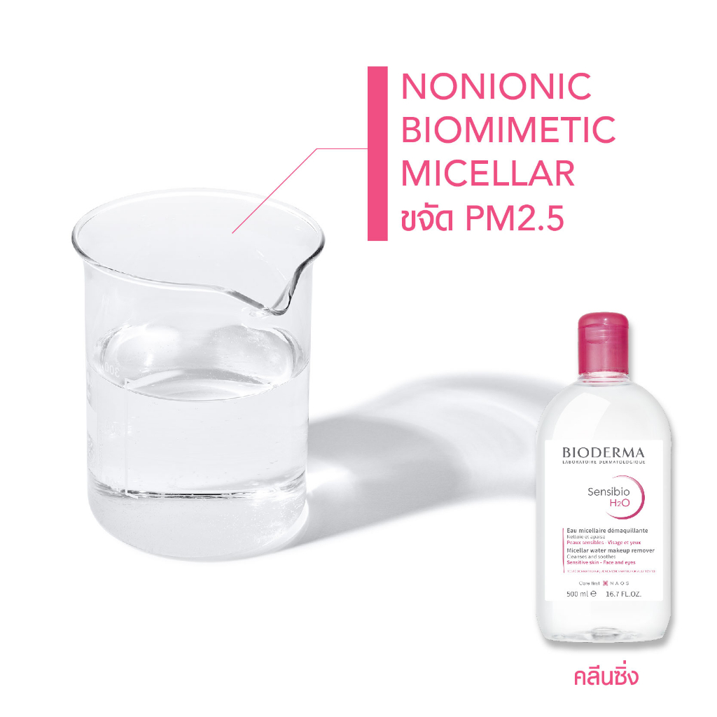 Bioderma Sensibio H2O 850 ml คลีนซิ่งฝาปั๊ม สำหรับผิวแพ้ ระคายง่าย ...