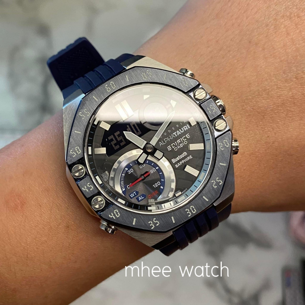 Casio EDIFICE Bluetooth Rubber Strap Scuderia AlphaTauri ดรายคาร์บอน 6K ...