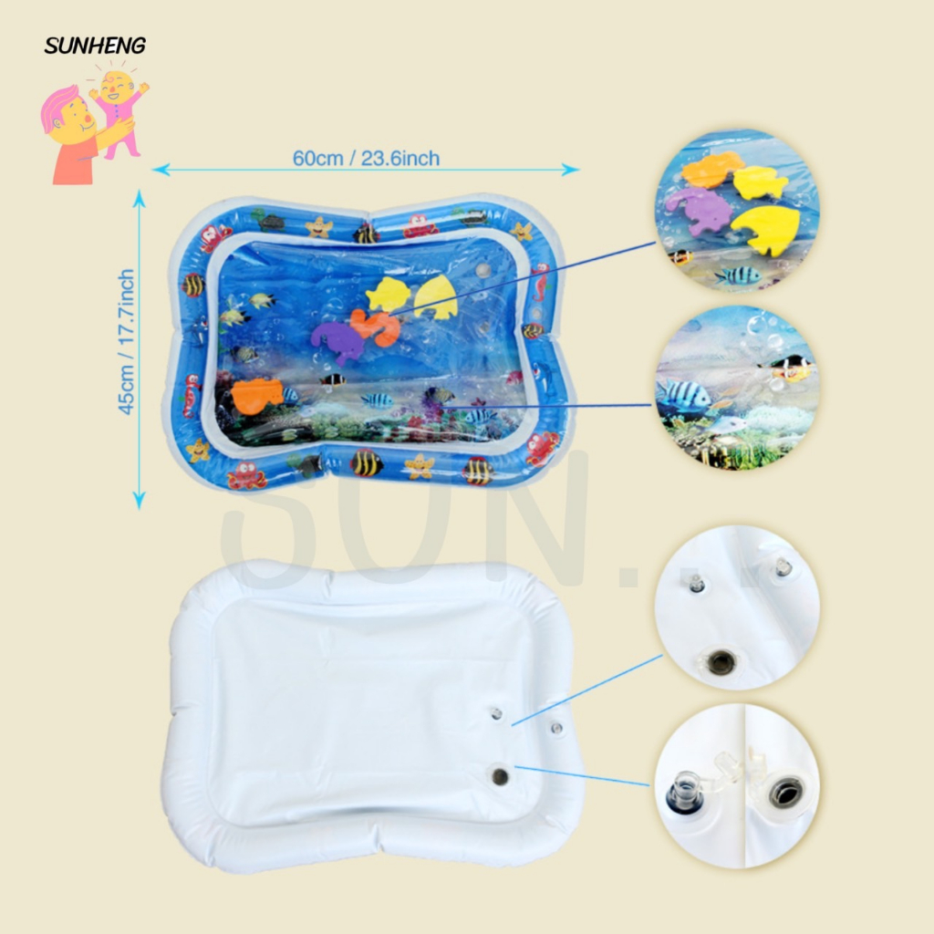 SunHeng เสื่อน้ำเด็ก เบาะน้ำเด็ก เบาะพองลม ของเล่น เบาะน้ำพองลม 3 มิติ ...