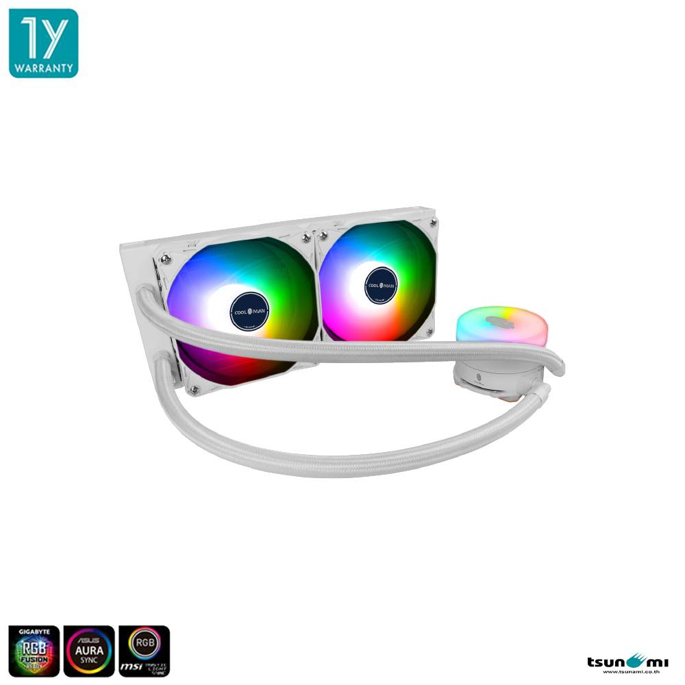 Tsunami Coolman CLA-240 WW TDP 250W ARGB Multi-Platform CPU Lquid ...