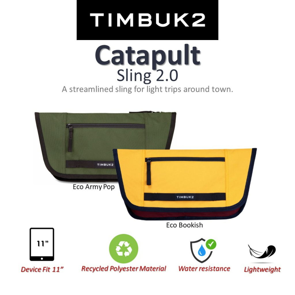 Timbuk2 Catapult Sling 2.0 (1267-3-XXXX) Lifetime Warranty กระเป๋าสะพายข้าง รองรับแท็ปเล็ต ได้ ...