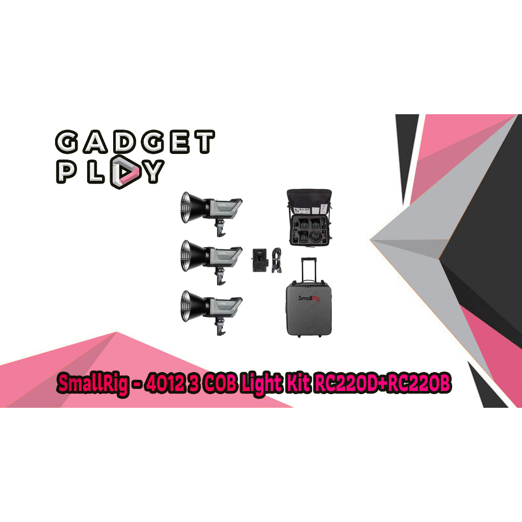 SmallRig - 4009 / 4010 / 4012 3 COB Light Kit (2*RC220D+1*RC220B) | Shopee Thailand