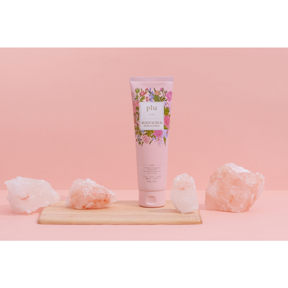 PLU BODY SCRUB PINK FLORAL 200G - plu_official_store - ThaiPick