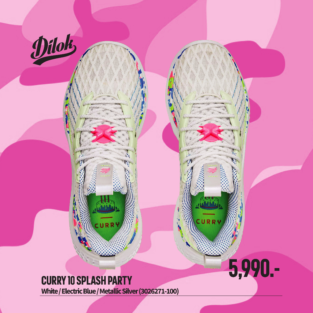 UnderArmour รองเท้าบาสเกตบอล CURRY 10 SPLASH PARTY - dilokstore - ThaiPick