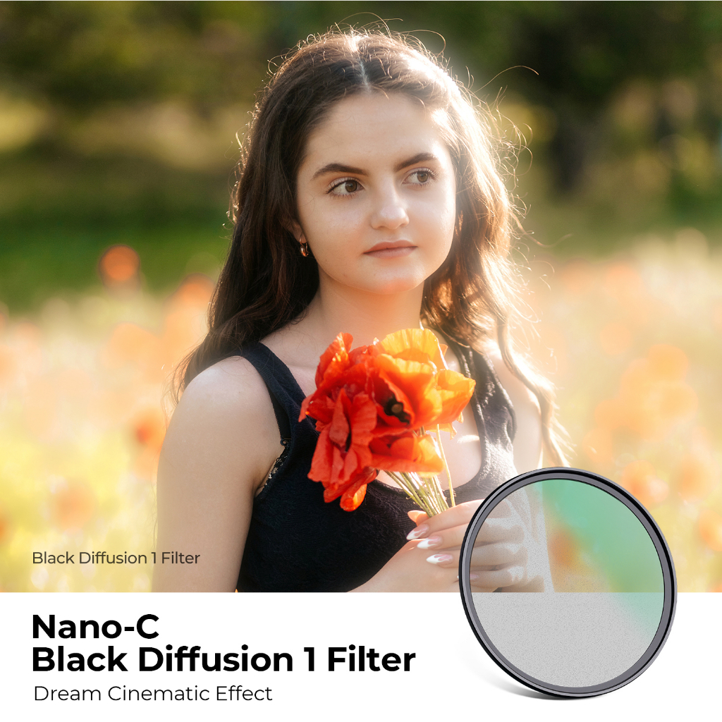 K&F Black Mist Filter ฟิวเตอร์ผิวเนียน/แสงนุ่ม 1/1 1/2 1/4 Nano-C Multi ...