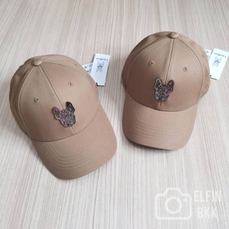 รุ่นใหม่ LIFEWORK Logo Accent Cotton Baseball Cap หมวกแก๊ป สีดำ สีเบจ ...