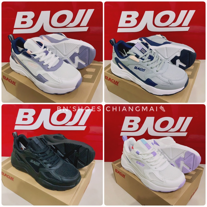 Baoji BJW 880 รองเท้าผ้าใบบาโอจิ รองเท้าผ้าใบผู้หญิง ผูกเชือก ไซส์ 37 ...