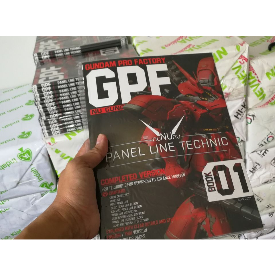 PANEL LINE TECHNIC หนังสือสอนเดินลาย ของคุณ NU GUNDAM PRO FACTORY ภาษา ...