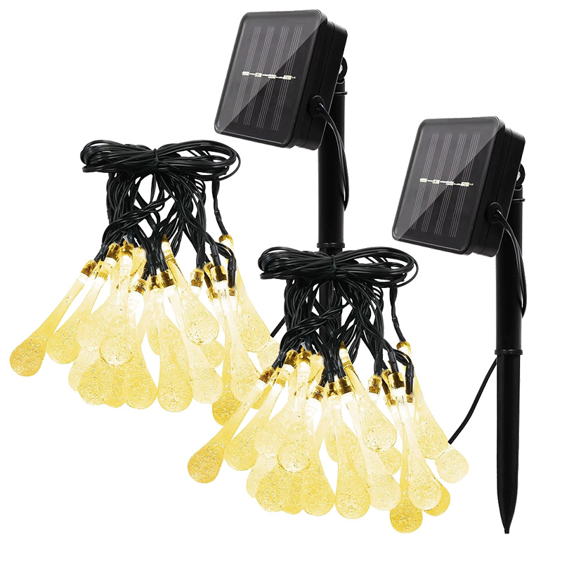 【ซื้อ 1 แถม 1】ไฟประดับกลางแจ้งพลังงานแสงอาทิตย์ 20 50 100 Led ไฟตกแต่ง