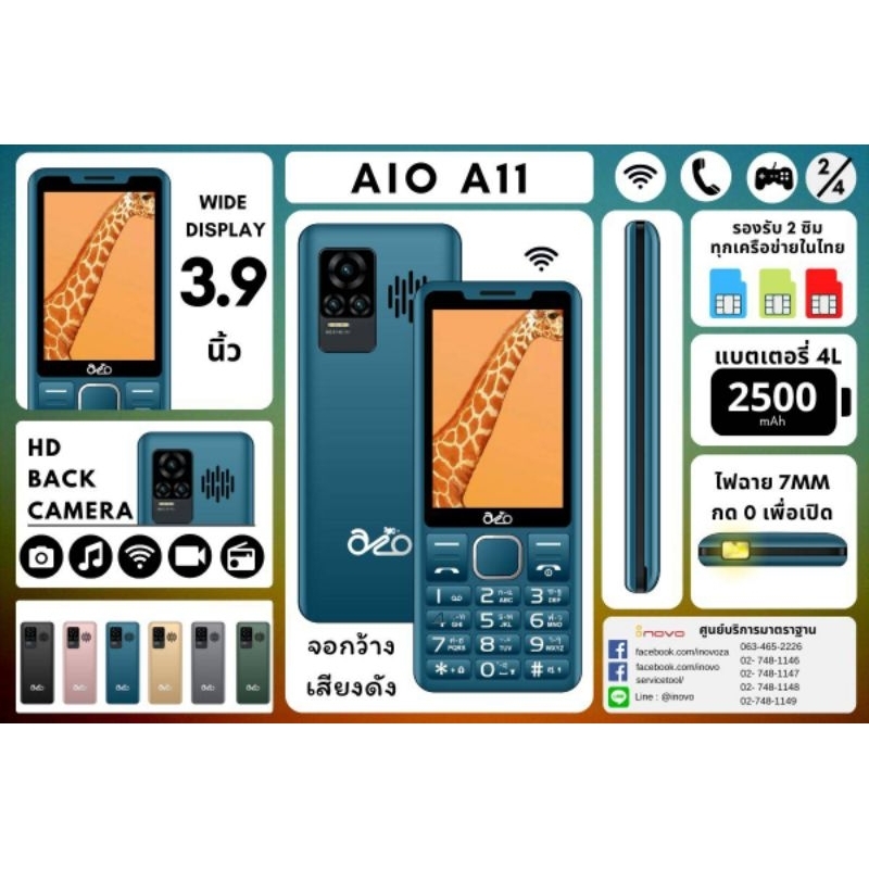 R1 RPA มือถือปุ่มกดจอใหญ่ เสียงดัง รองรับ 4G มีปุ่มฉุกเฉิน - sim ...