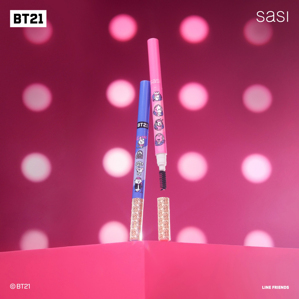 SASI (ศศิ) BT21 ชายนิ่ง สตาร์ ออโต้ อายโบรว์ เพนซิล ขนาด 0.2 กรัม 02 เรดบราวน์ 03 ดาร์ก เกรย์ บ ...