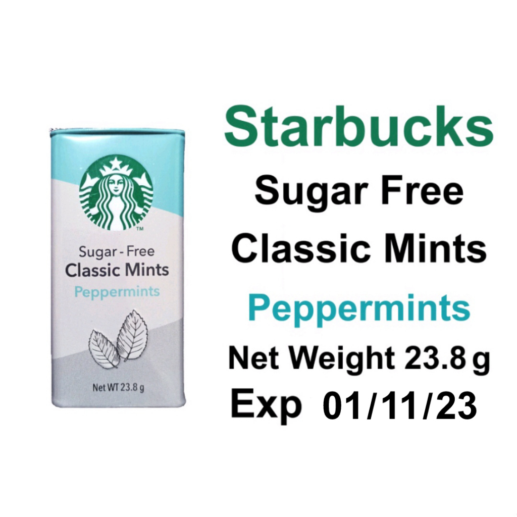 ลูกอม Starbucks Classic Mints Sugar free | Shopee Thailand