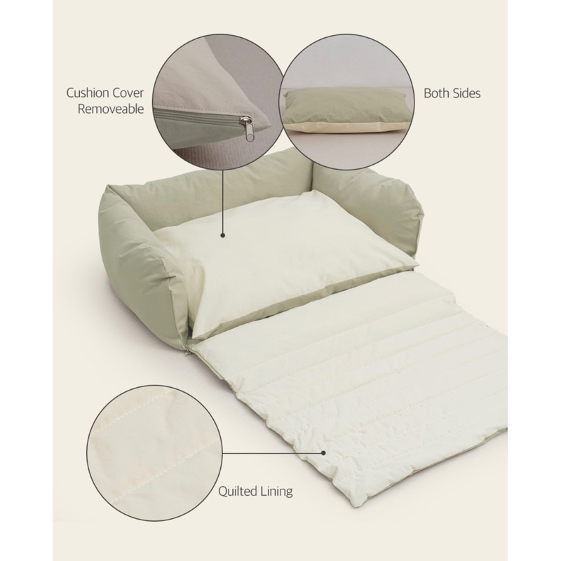 Pupping Pet Bed ( 3in1 Bumper Cusion) เตียงสัตว์เลี้ยง เบาะนอนสุนัข ...