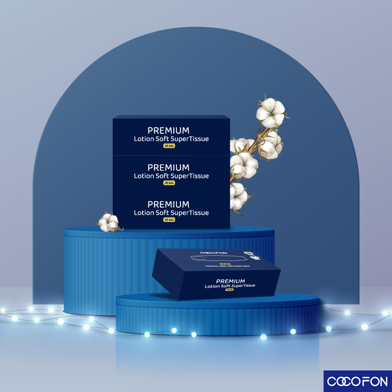 สำหรับเด็กทารก กระดาษเช็ดหน้า โคโคฝน พรีเมี่ยม โลชั่น ซอฟท์ ซุปเปอร์ ...