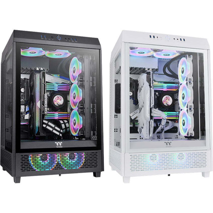 CASE เคส THERMALTAKE THE TOWER 500 SNOWTHE TOWER 500 BLACK The Tower ...