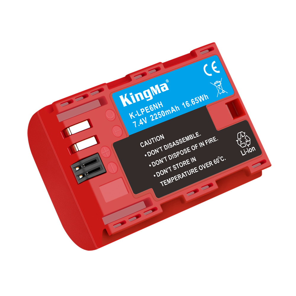 KingMa Digital Rechargeable LPE6 Camera Batteries 2250mAh Battery Pack ...