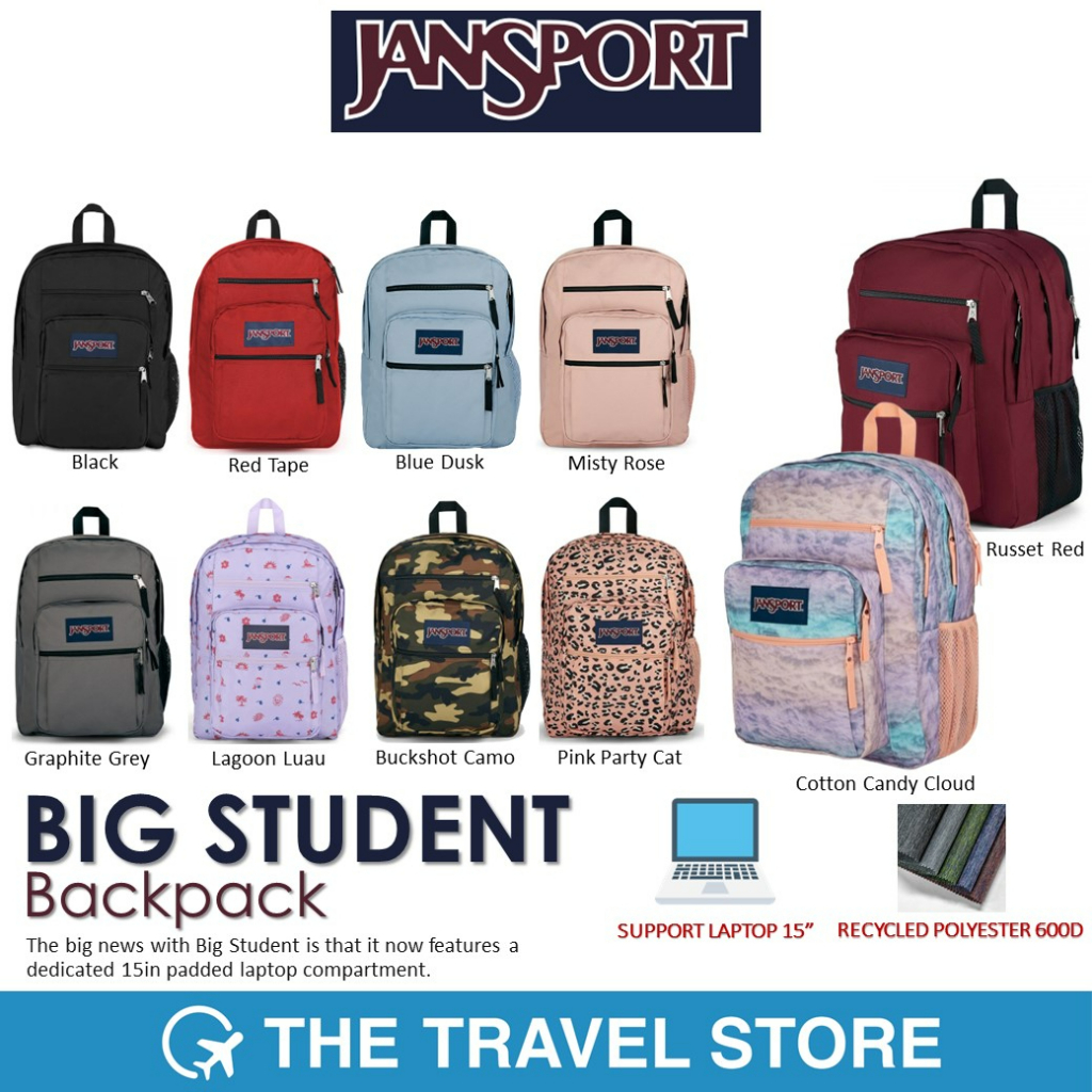 Jansport Big Student, Cool Student, Cross Town Backpack