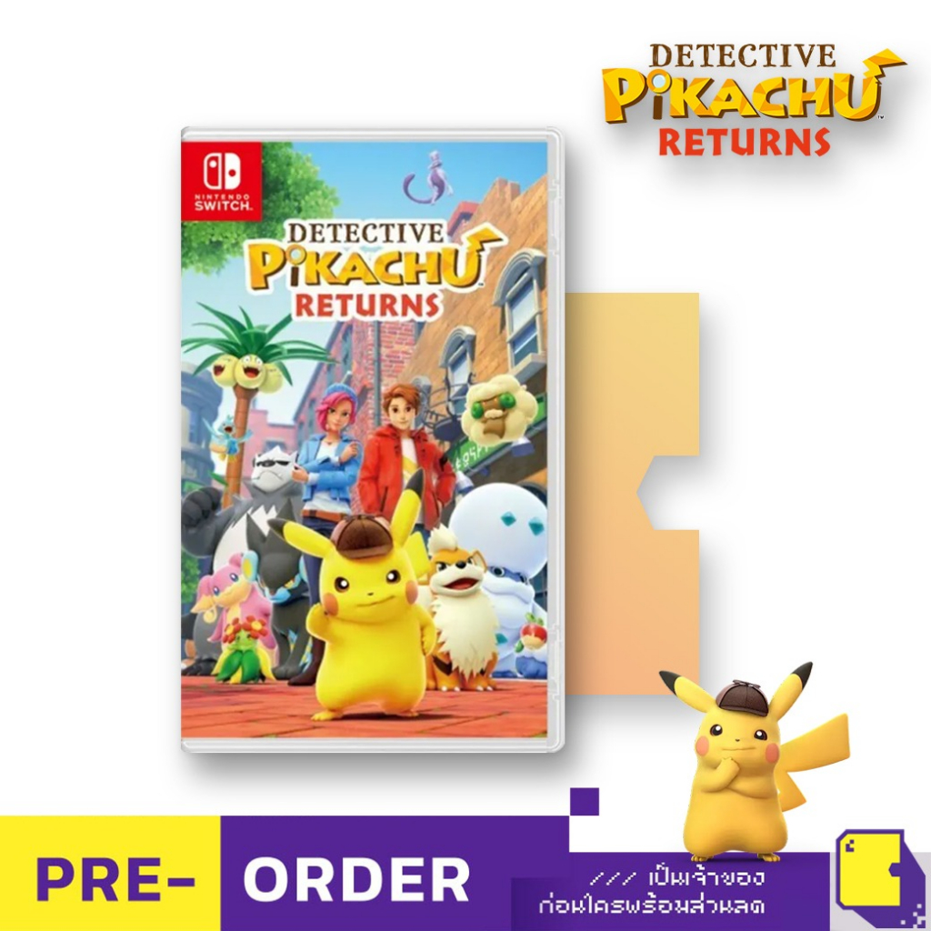 Pre-Order Nintendo Switch Detective Pikachu Returns (วางจำหน่าย 2023-10 ...