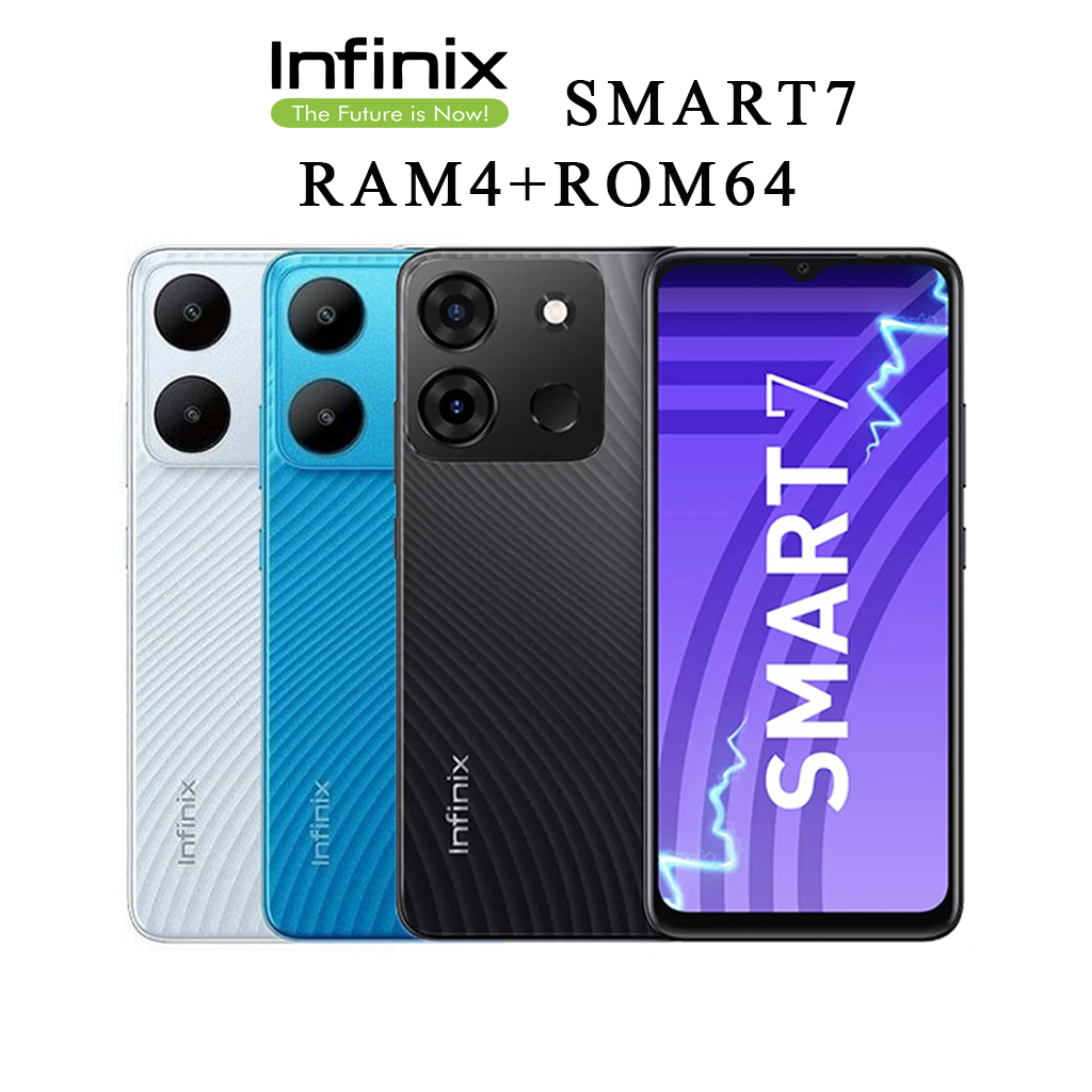 Infinix Smart 7(464GB) จอใหญ่ 6.6 กล้อง 13MP แบตฯ 5000 mAh ประกันศูนย์ ...