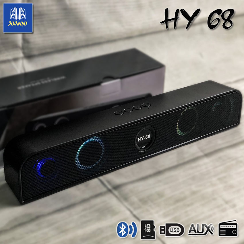 ลำโพงบลูทูธ HY68 มาพร้อมดีไซน์สุดหรู ระบบไฟ LED ลำโพงsoundbar เสียงดี ...