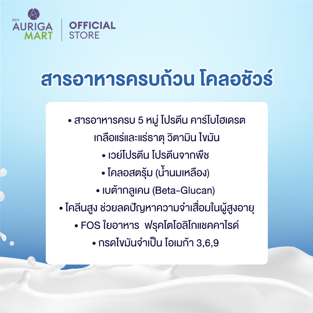 1 แถม 1 Colosure โคลอชัวร์ ผลิตภัณฑ์เสริมอาหาร 800g (รีฟิว 400gx2) Exp.16224 โคลอสตรุ้ม ไขมันต่ำ ...
